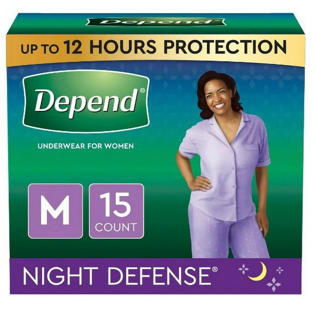 Depend Night Defense Underwear for Women, Overnight Adult Incontinence ...