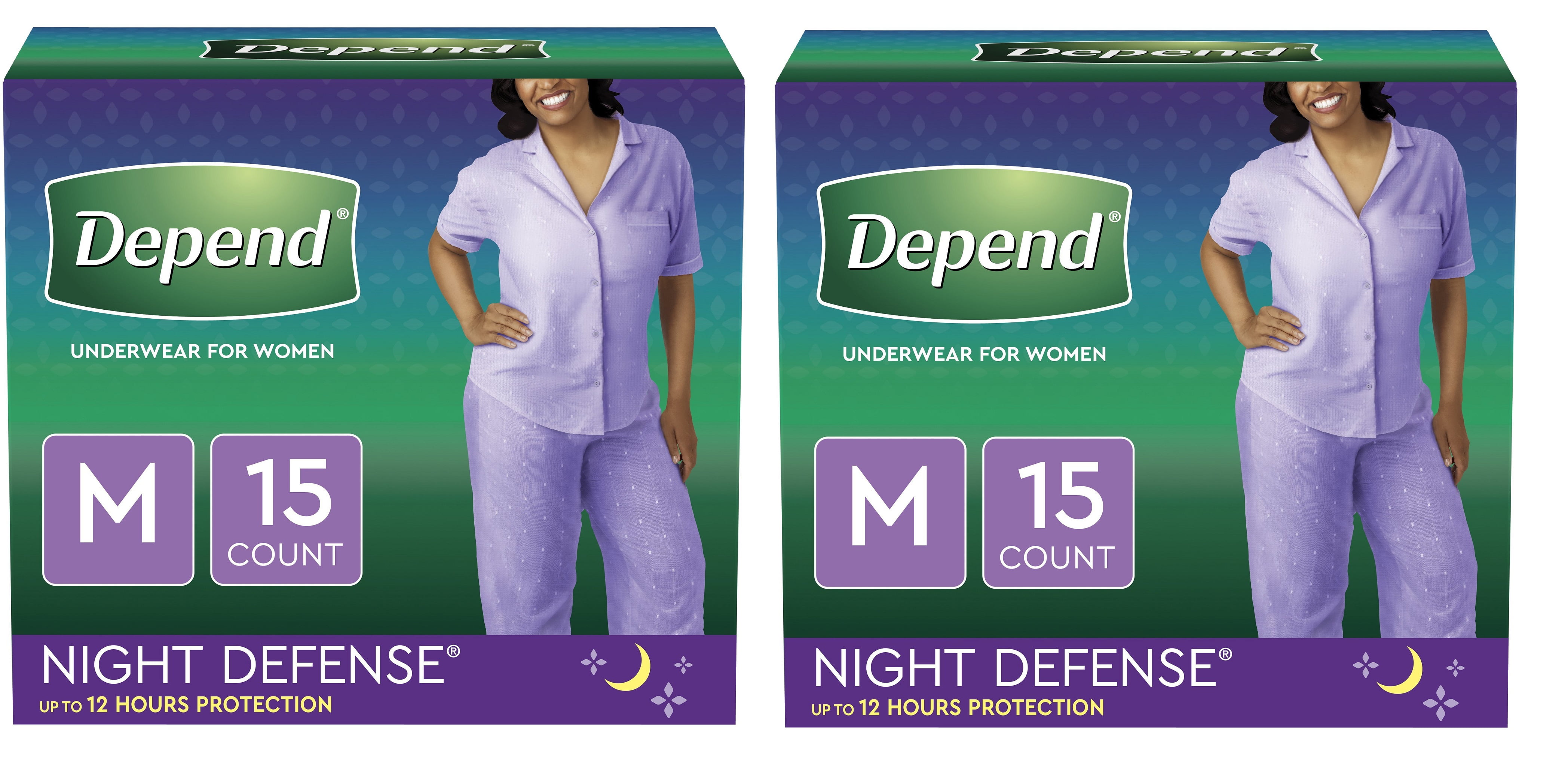 Depend Night Defense Incontinence Underwear for Women, Overnight ...