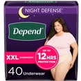 Depend Overnight Defense Women's Incontinence & Postpartum Bladder Leak ...