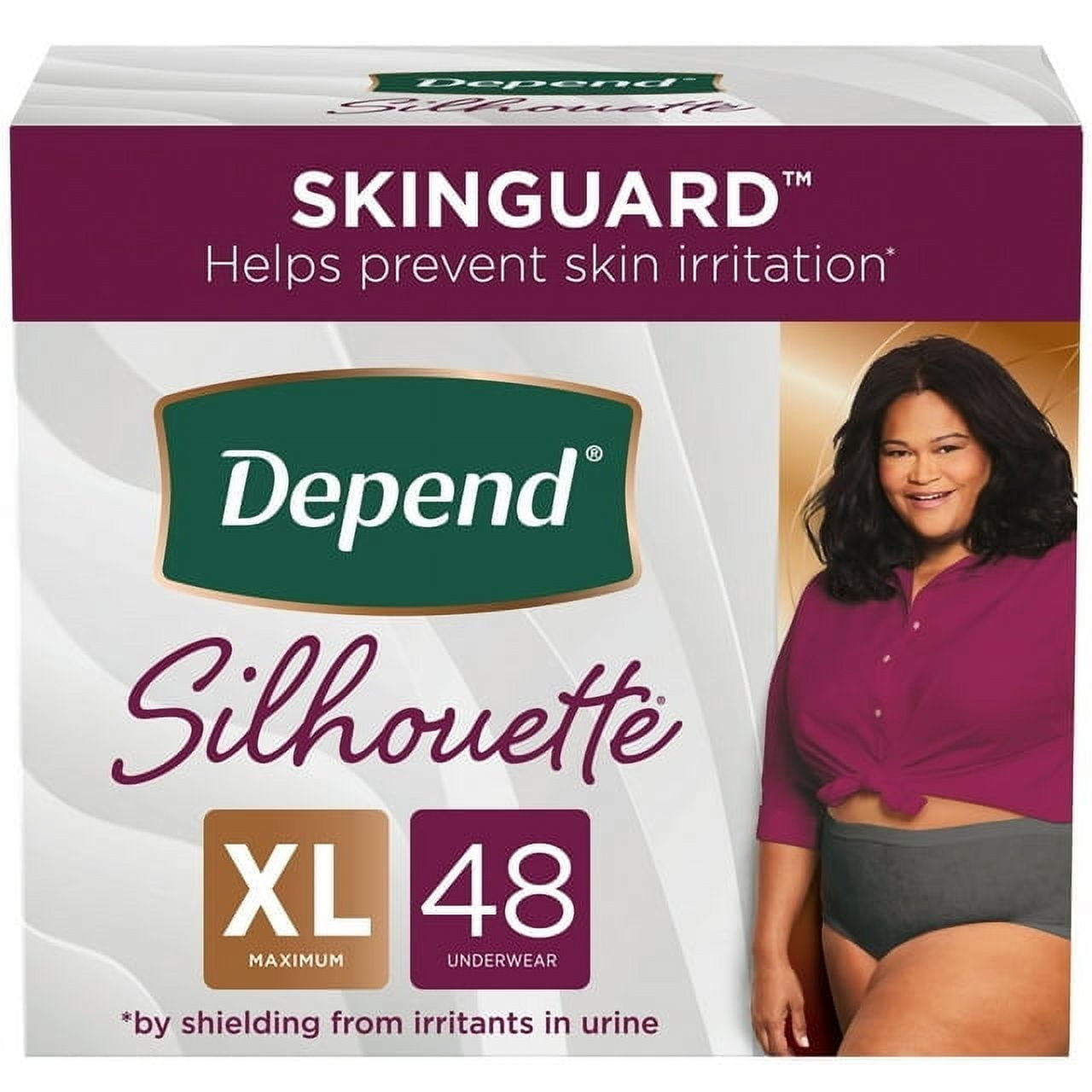Depend Silhouette Protection Adult Incontinence Underwear for Women, XL ...