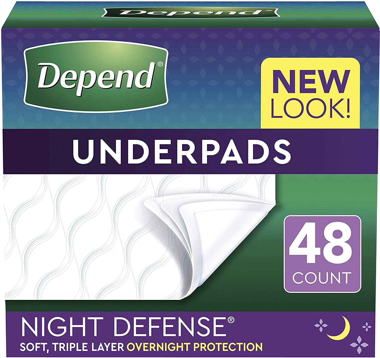 Depend Adult Underpads for Incontinence, Disposable, Slip Resistant ...