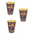 Dependable Essentials 3-Pack Retro Plastic Popcorn Buckets – Reusable 7 ...