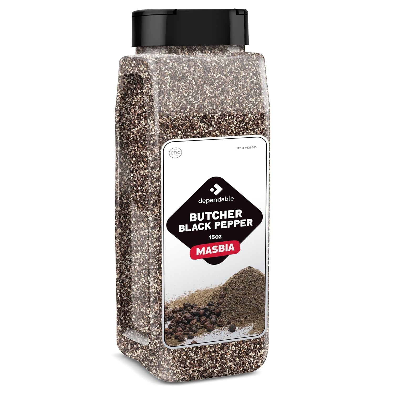 Dependable Food 12 Mesh Butcher Black Pepper Natural Coarse Ground ...