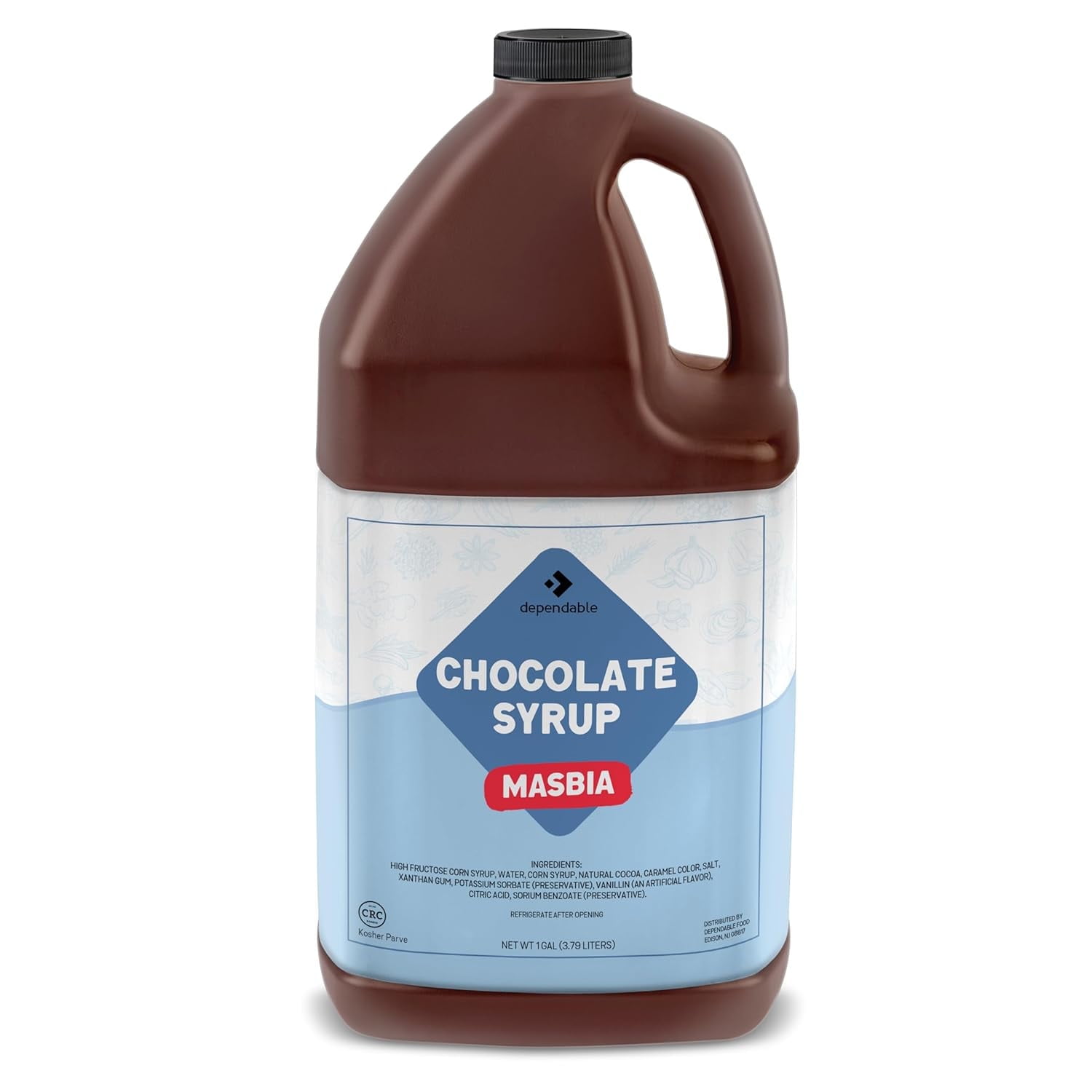Dependable Food Chocolate Syrup - Bulk 1 Gallon Bottle - Rich ...