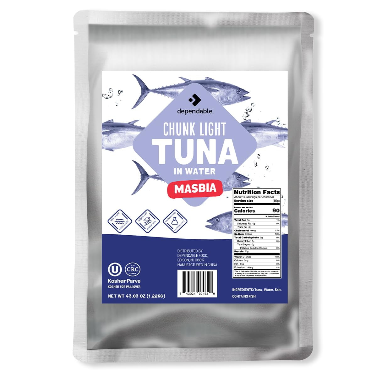 Dependable Food Chunk Light Tuna in Water Natural Catch Tuna Bulk Fish ...