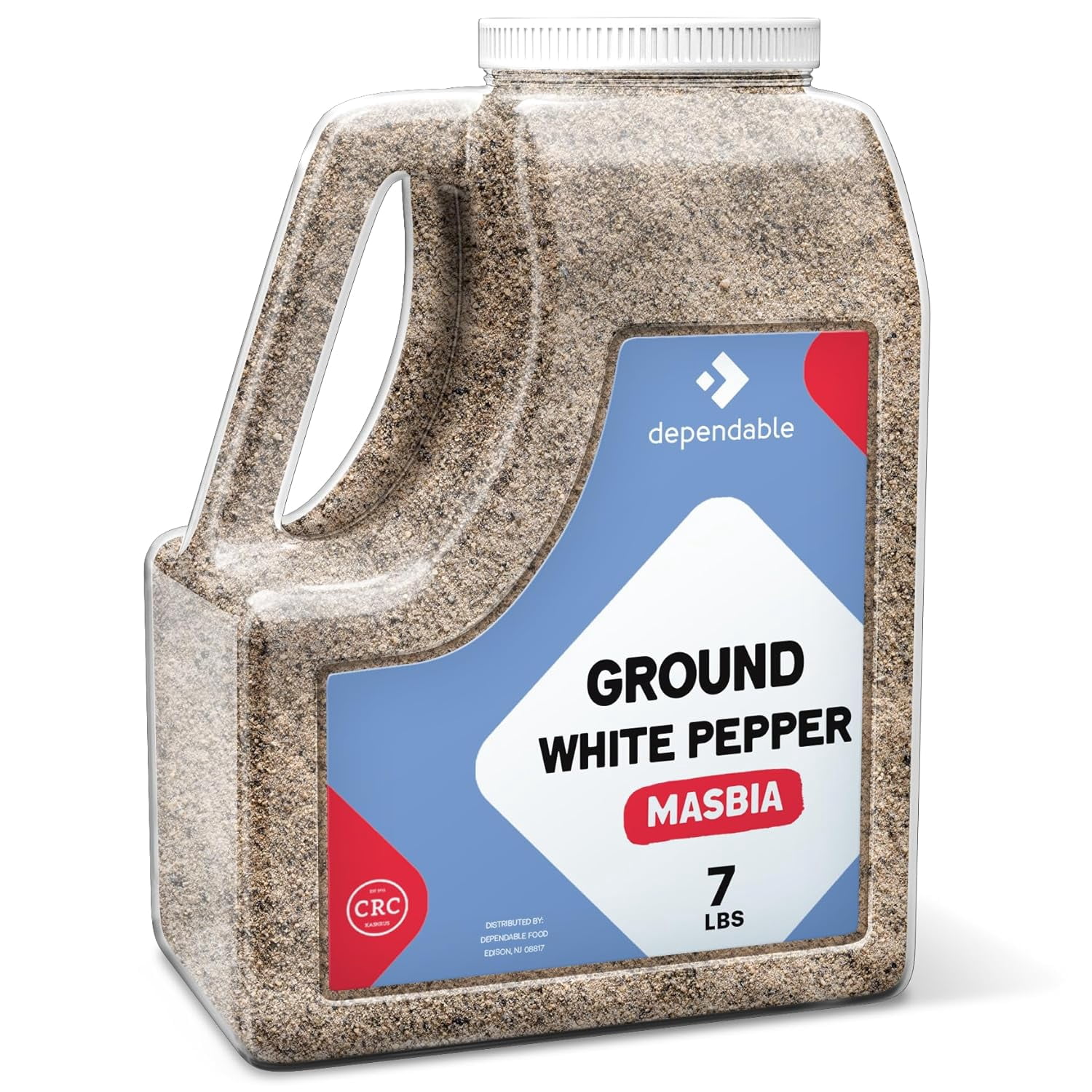 Dependable Food Ground White Pepper Spice, 100% Natural, Kosher, & Salt ...