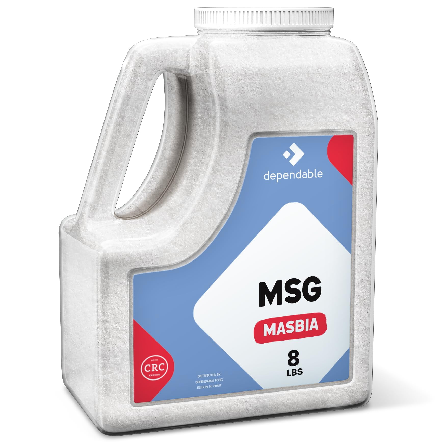 Dependable Food MSG - CCF19 8 lb. Resealable Bulk Jug - Non-GMO, Kosher ...
