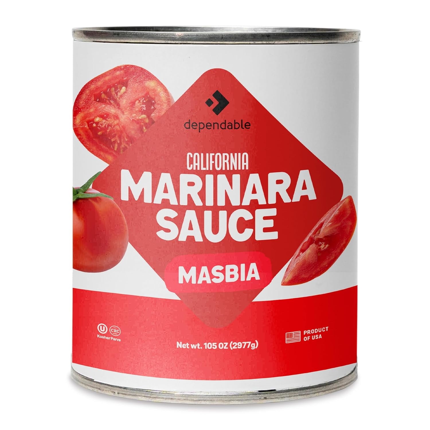 Dependable Food Marinara Sauce, Kosher, Vegan, 6.9 lb Bulk Can ...