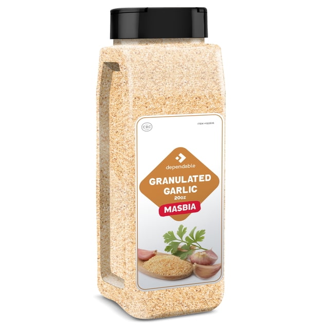 Dependable Foods Granulated Garlic AKF18 Seasoning - 20 oz. Jar ...