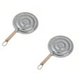 Dependable Industries Stovetop Set: 2 Pack Aluminum Flame Tamer Simmer ...