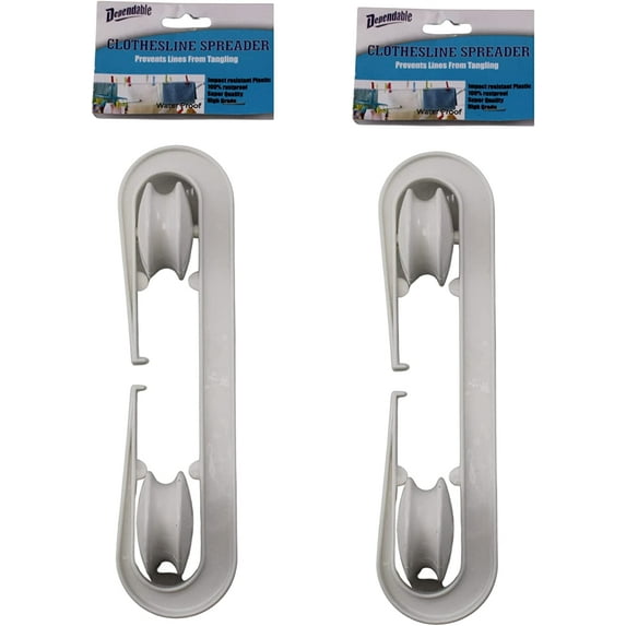 Dependable Industries 2 Pack High Grade Plastic Clothesline Spreader ...