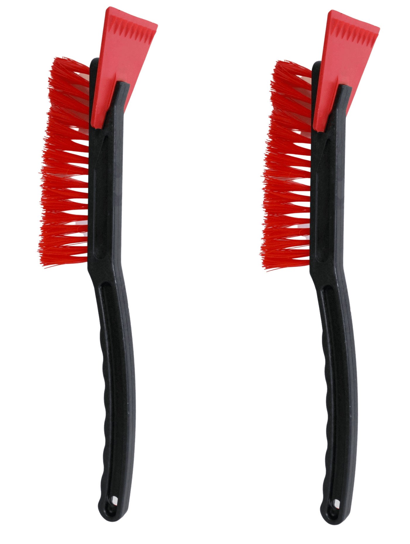 Dependable Industries 2 Pack Red Auto Snow Brush Scraper Combo 17" Long ...
