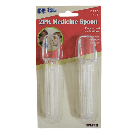 Dependable Industries Medicine Spoon Set 2 Pack, 10ml Capacity, BPA ...