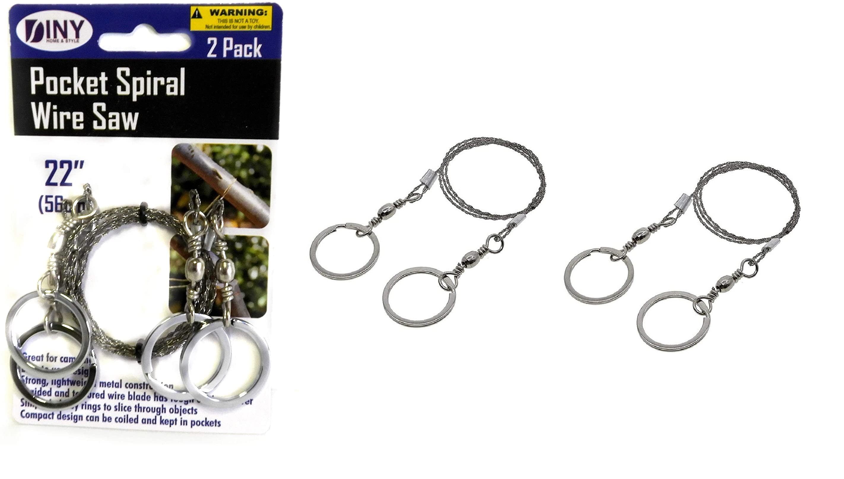 Dependable Industries, Metal Finger Ring Wire Saw, 22 in, 2 Pack ...