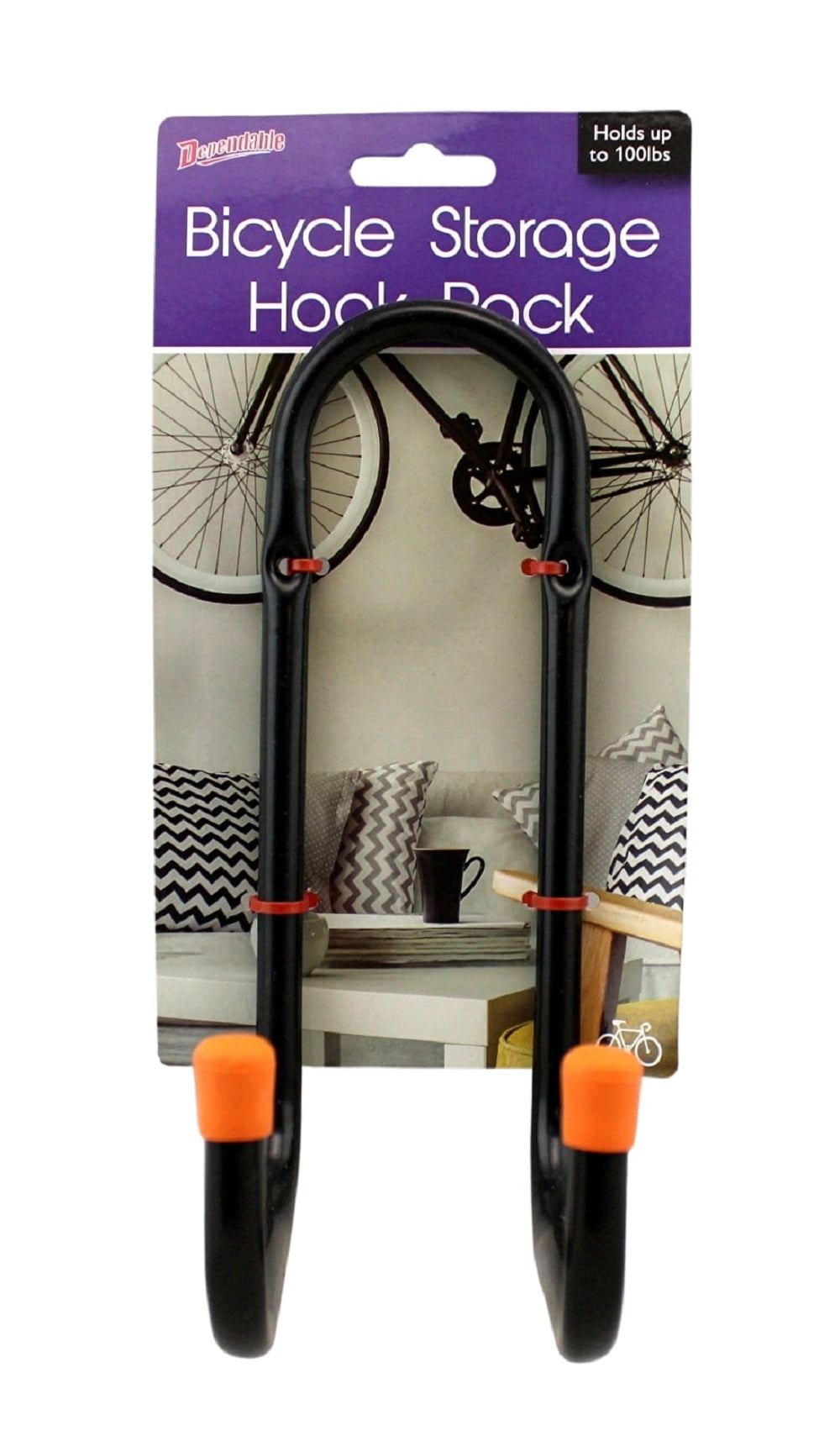Dependable Industries Bicycle Storage Hook Rack Hanger - Holds up to ...