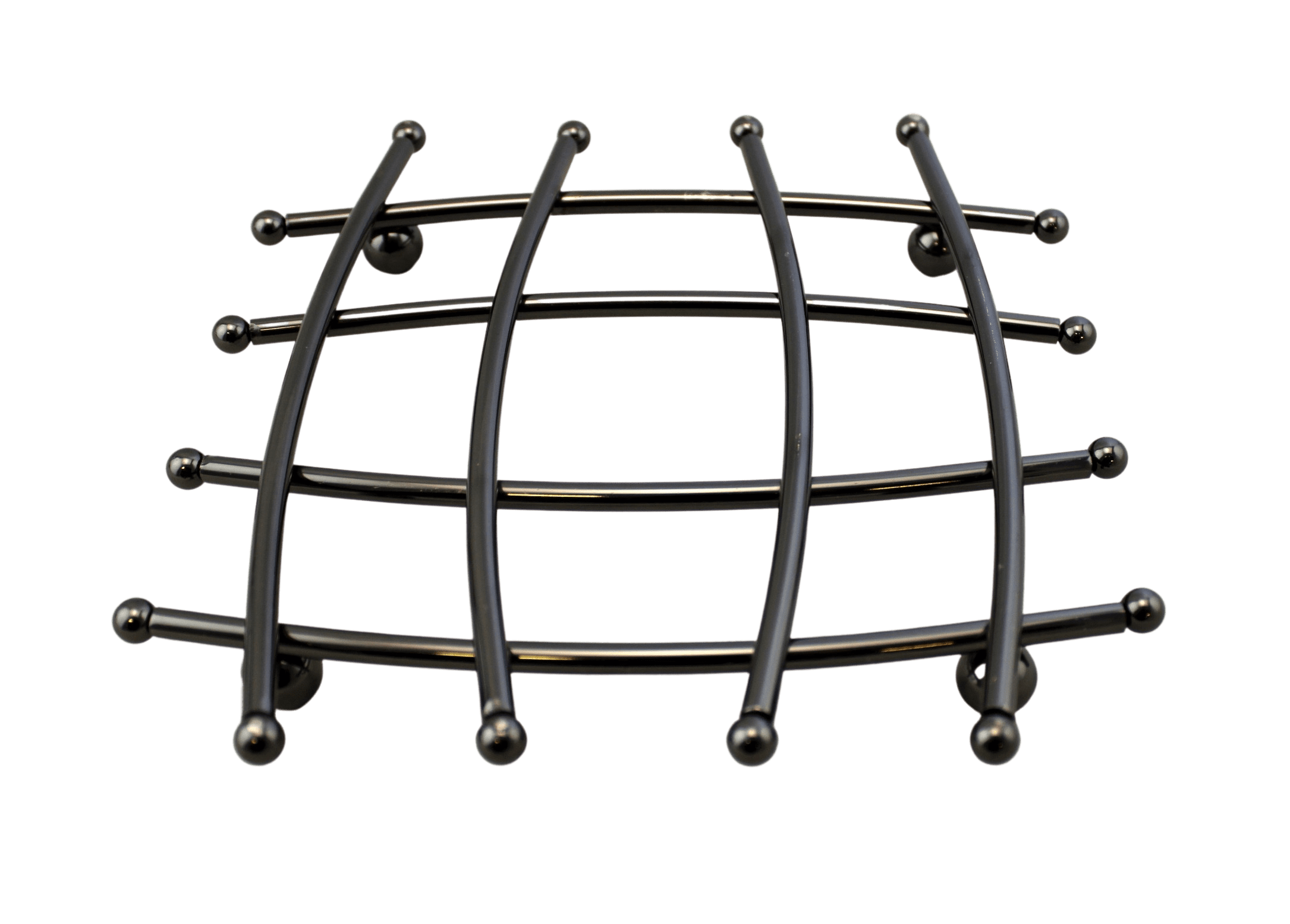 Dependable Industries Black Heavy Nickel Plated Steel Kitchen Trivet ...