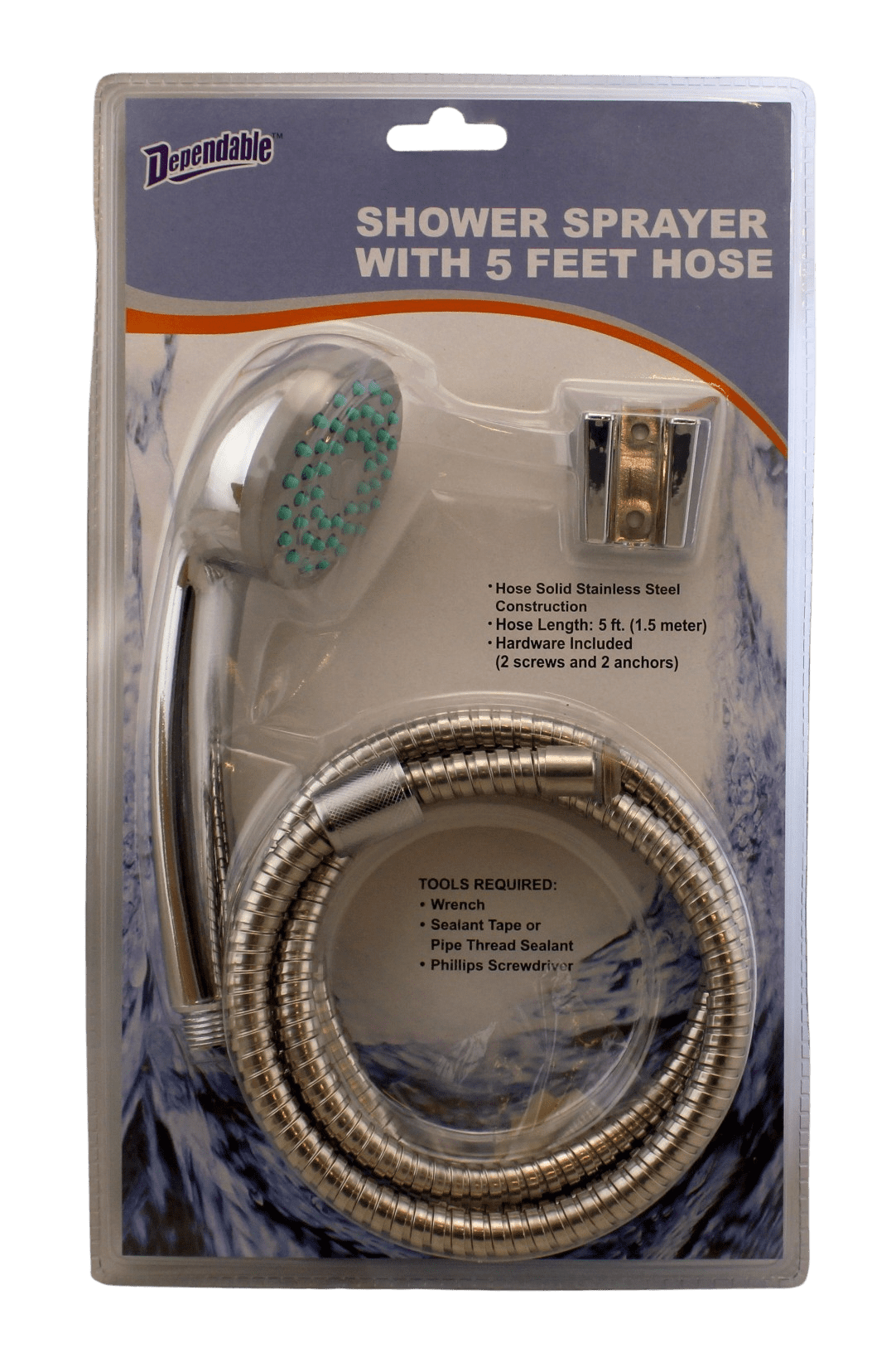 Dependable Industries Deluxe Chrome-Finished Shower Sprayer – Features ...