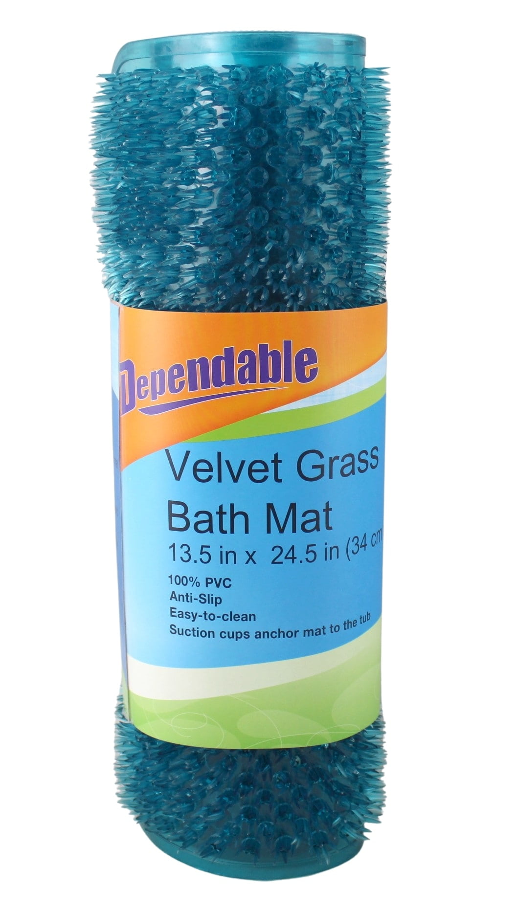 "Dependable Industries Spa Quality Anti-Slip Bath Mat, Grass Texture ...