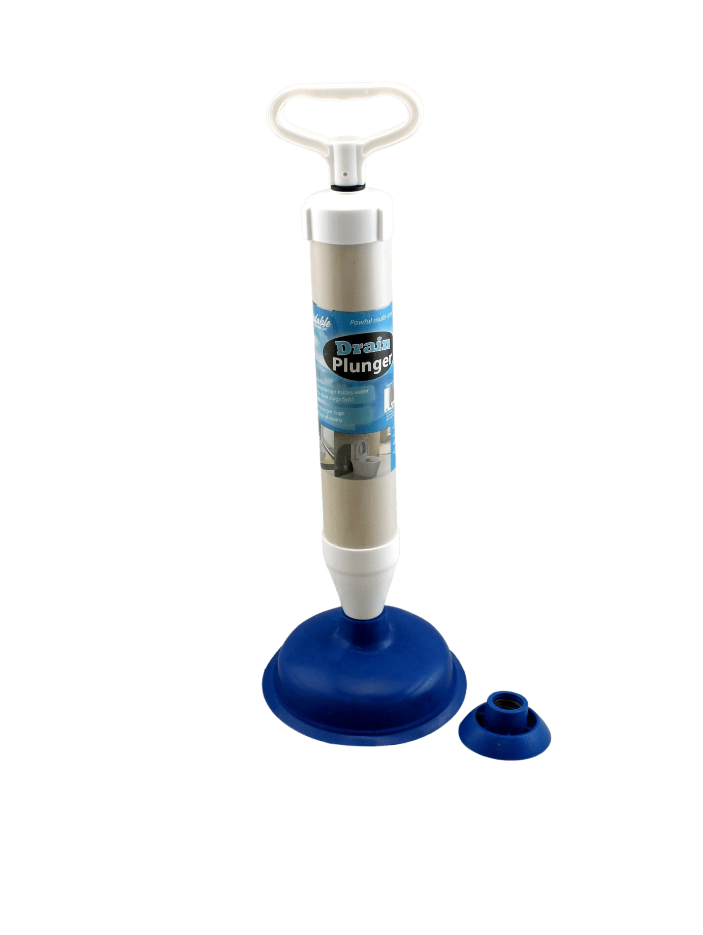 Dependable Industries Powerful Multi-Drain Plunger for Bathroom ...