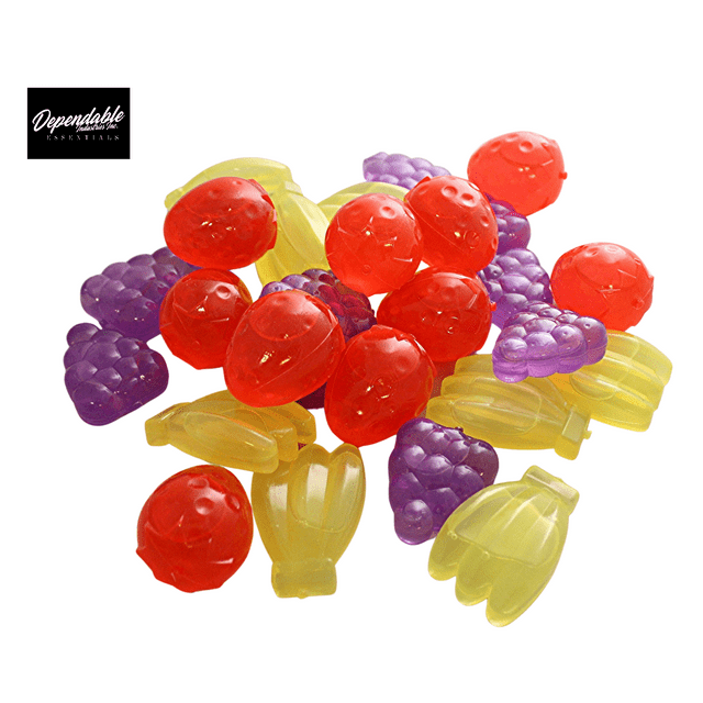 Dependable Industries 30 Piece Fruit Shape Freezable Ice Cubes Pack ...