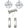 Dependable Industries Laundry Clothesline Kit, 100ft Heavy Duty Rope, 2 ...