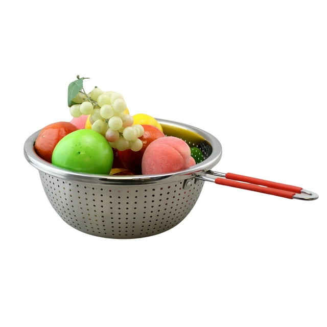 Dependable Industries Stainless Steel Perforated Kitchen Colander Pasta ...