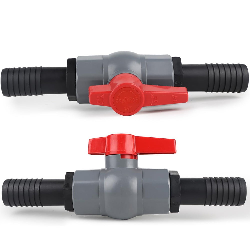 Dependable PVC Ball Valve with Barbed Hose Connector for Leak Free ...