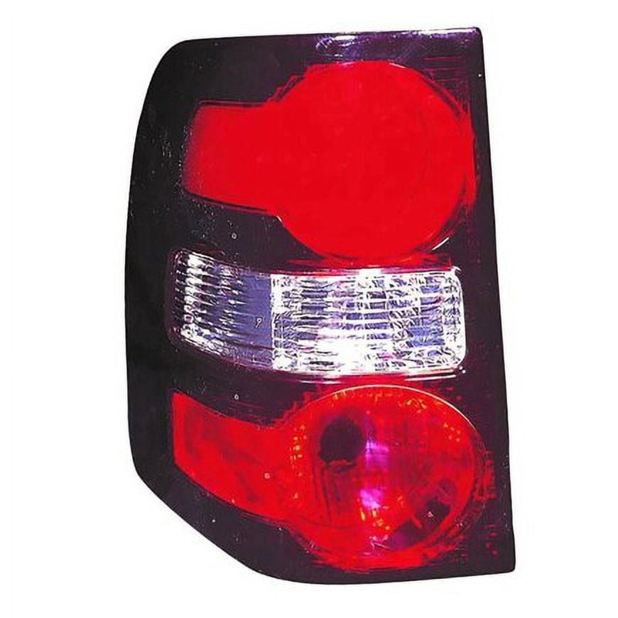 Depo K30-1929L-UC Tail Light, Lh, Black Housing, Red/Clear Lens, Capa ...