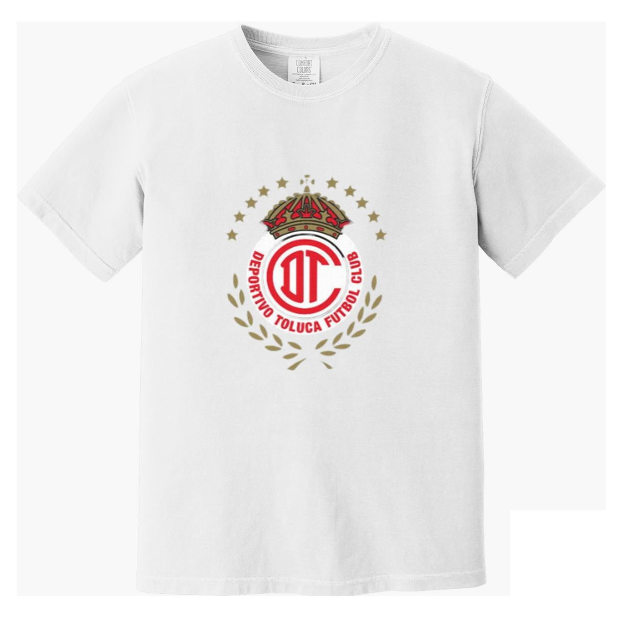 Deportivo Toluca Soccer Comfort Color T-Shirt for Team Pride, for men ...