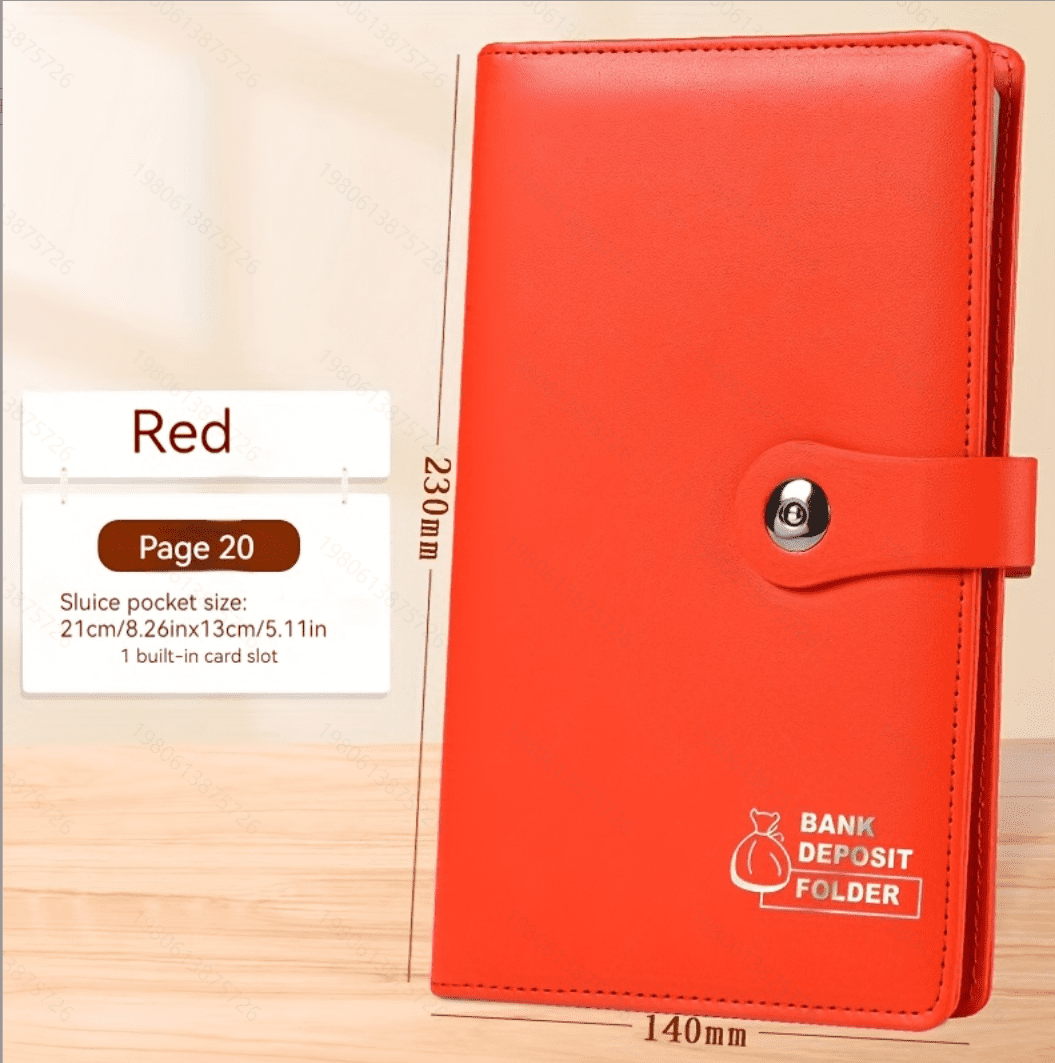 Deposit Receipt Book 5.5x9 inch Small Accordion File Holder Utility ...