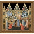 Deposition (Pala di Santa Trinita) 20x20 Gold Ornate Wood Framed Canvas Art by Angelico, , Fra ...