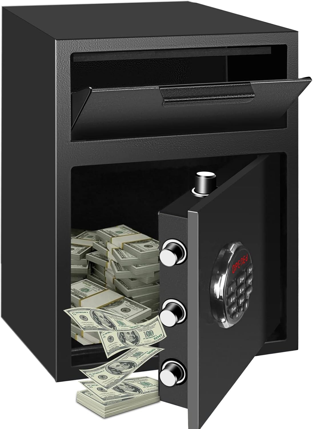 Depository Drop Safe, Deposit Cash Lock with Electronic Keypad ...