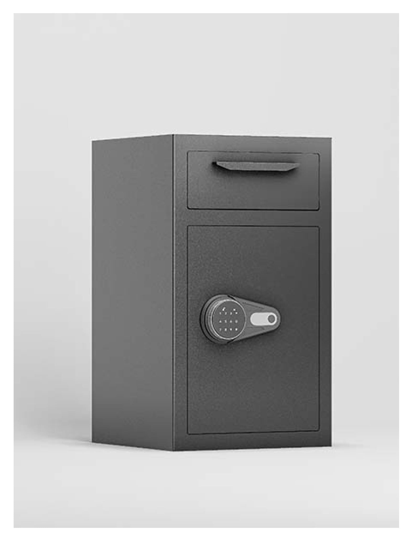 Depository Drop Safe, Front Drop Slot Lock Box with Digital Combination ...