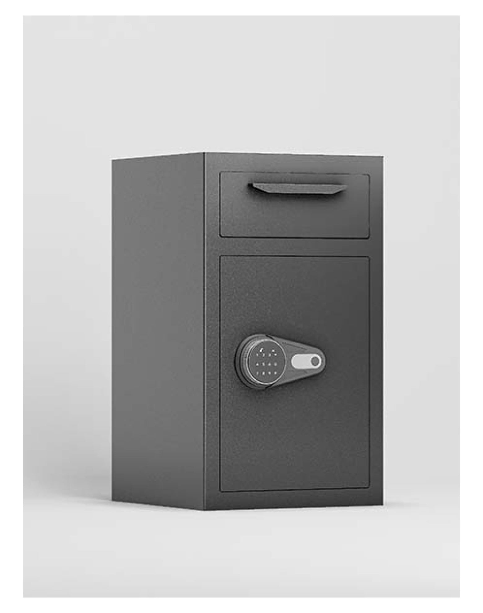 Depository Drop Safe, Front Drop Slot Lock Box with Digital Combination ...