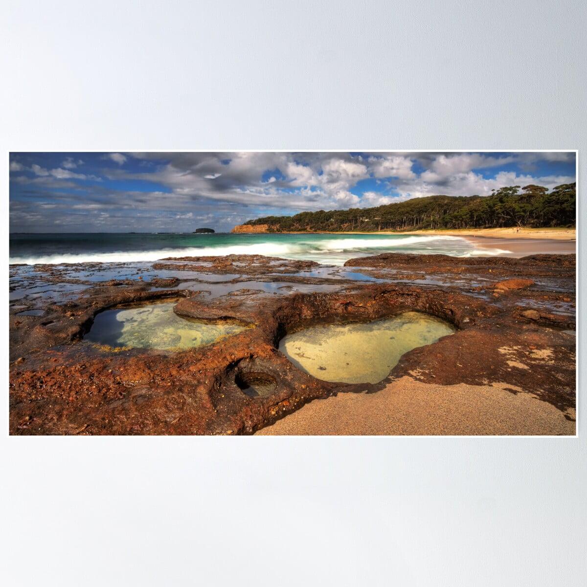 Depot Beach, South Coast, Nsw Poster Wall Art, Modern Wall Decor For ...