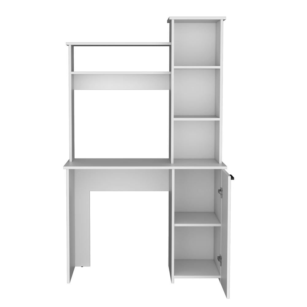 Depot E-Shop Computer Desk with Ample Work Surface, Hutch Storage and ...