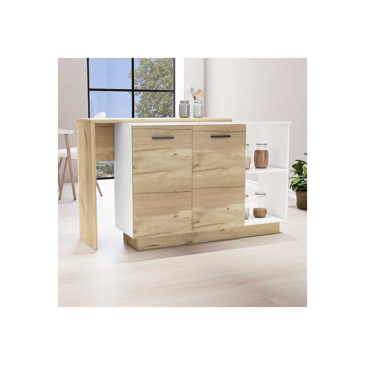 Depot E-Shop Creta Kitchen Island - Walmart.com