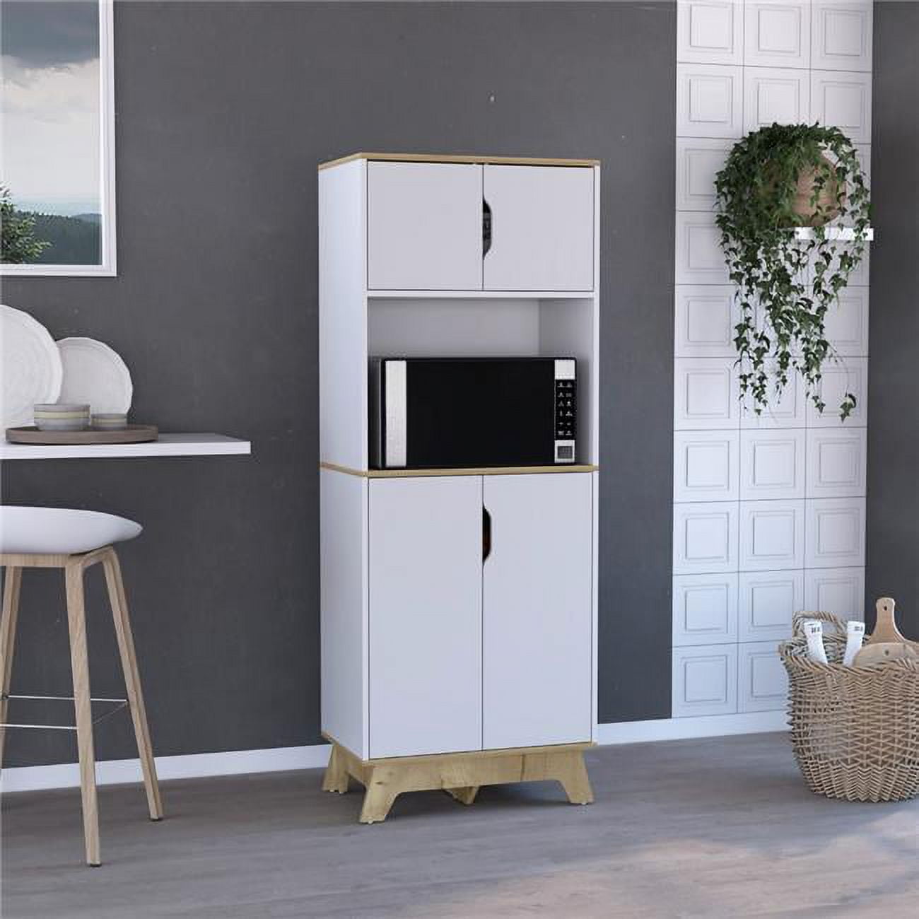 Depot E-Shop DE-MDB7161 Dahoon Microwave Double Door Cabinet Pantry ...