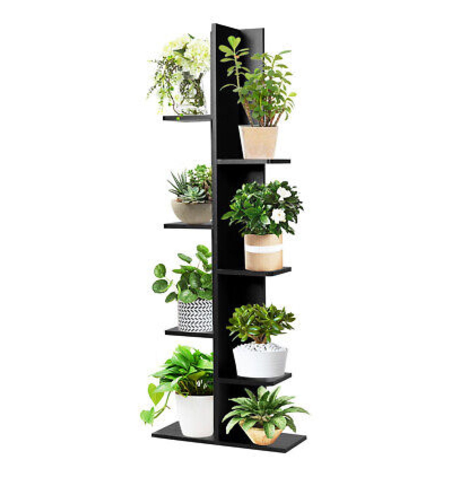 Depot Esh 7-TierBookshelf Bookcase Plant Display Shelves Holder Wooden ... Depot Esh 7-TierBookshelf Bookcase Plant Display Shelves Holder Wooden ...