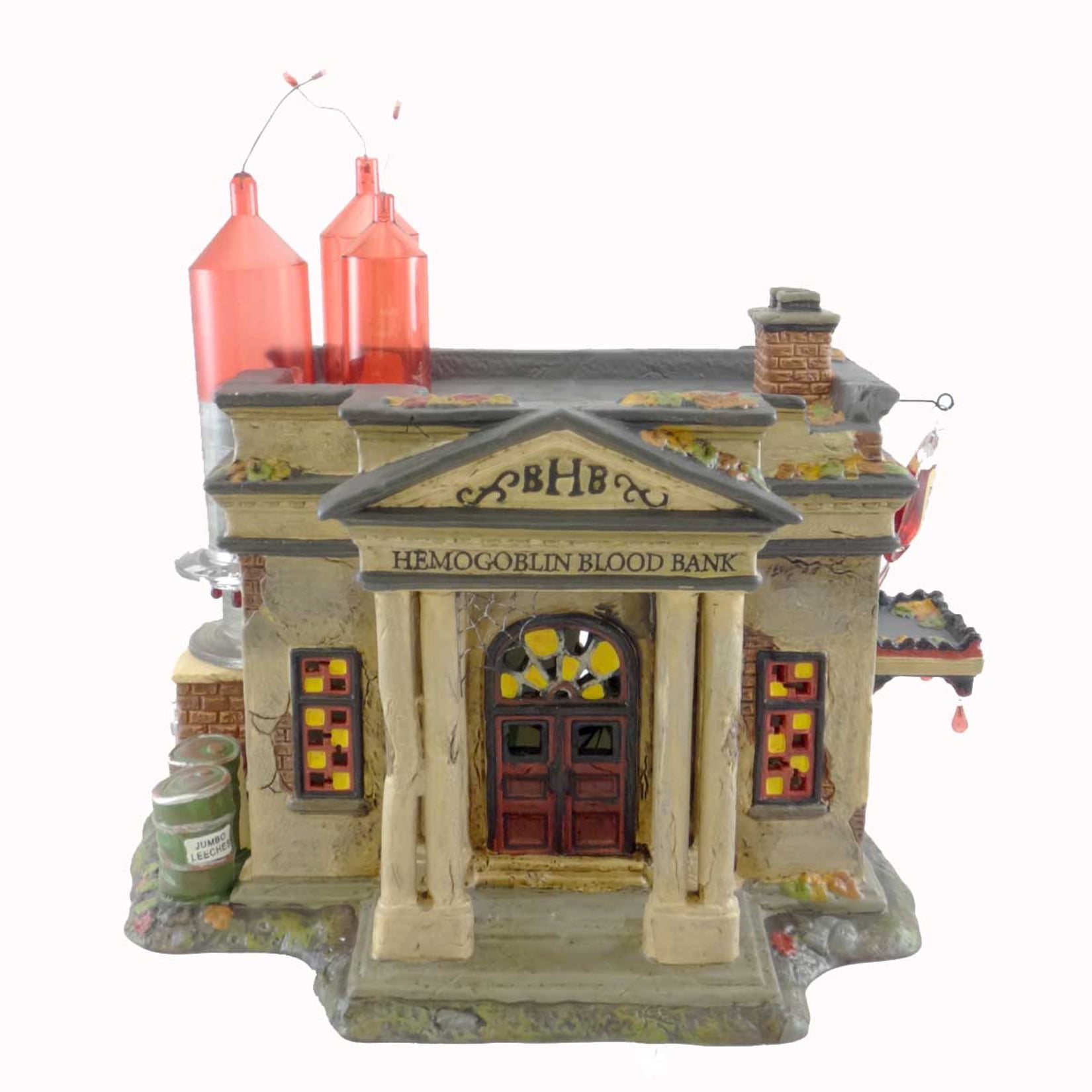 Department 56 Snow Village Halloween Hemoglobin Blood Bank Lighted ...