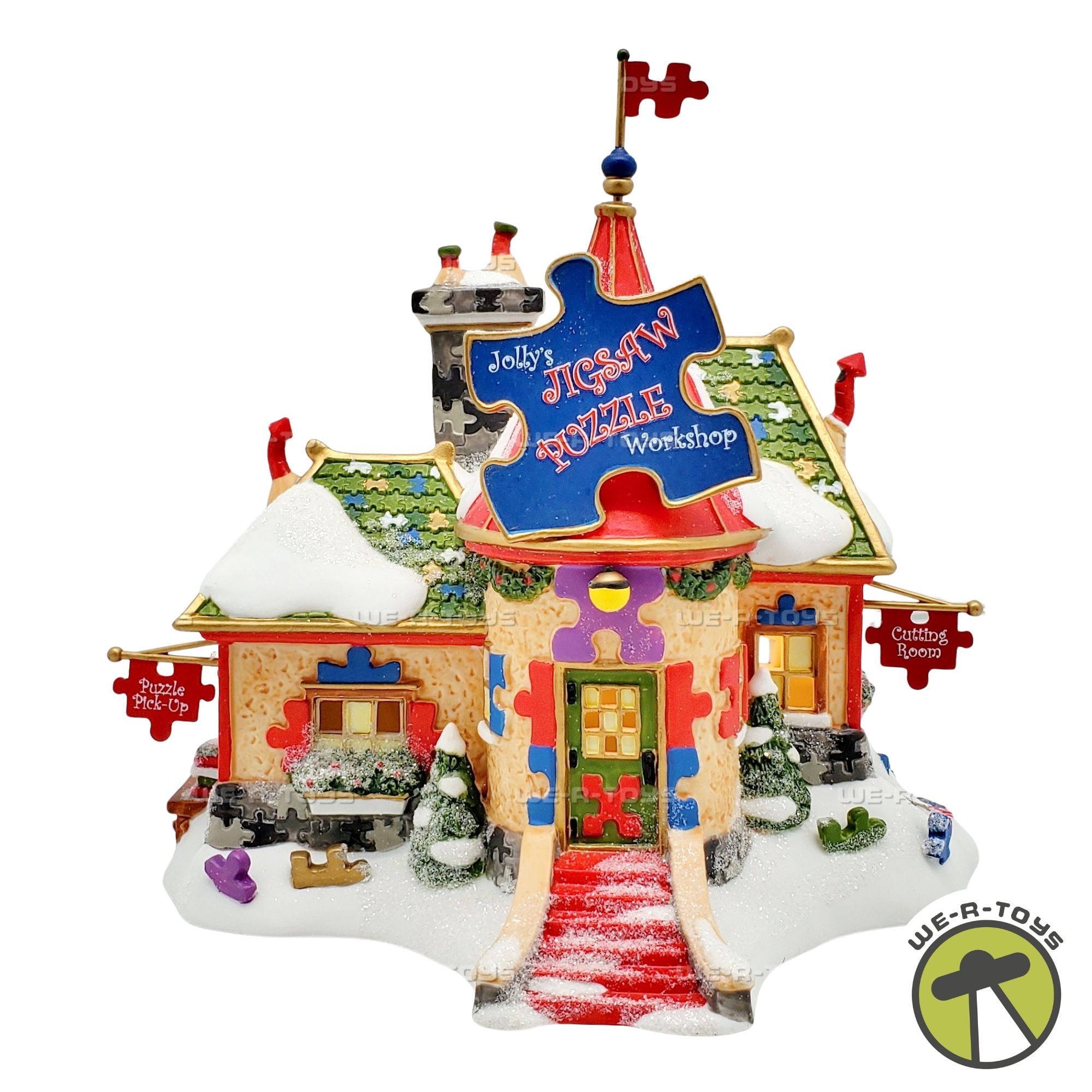 Dept 56 North Pole Series Jolly's Jigsaw Puzzle Workshop Lighted ...