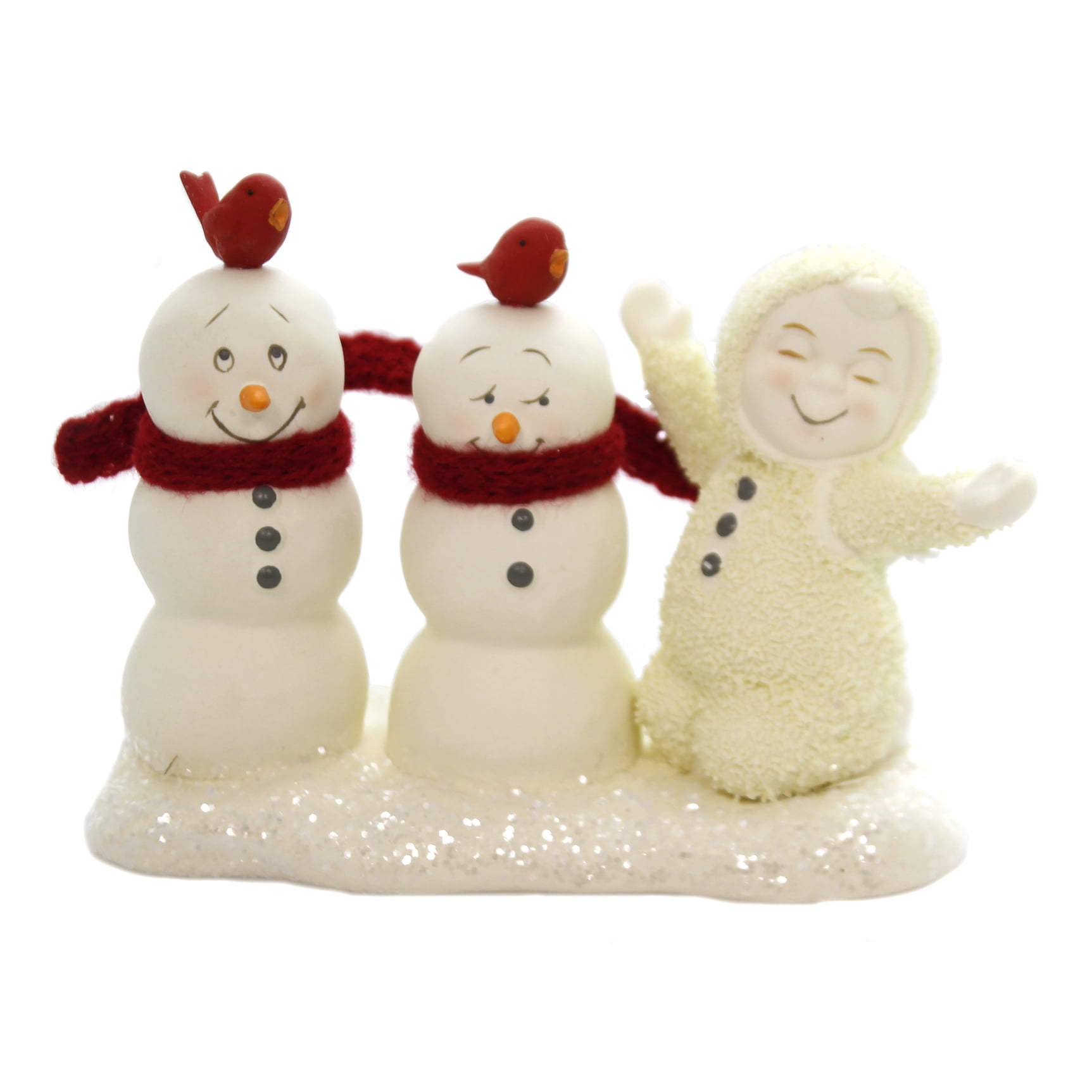 Dept 56 Snowbabies Make New Friends Porcelain Red Birds Snowmen 6000835 ...