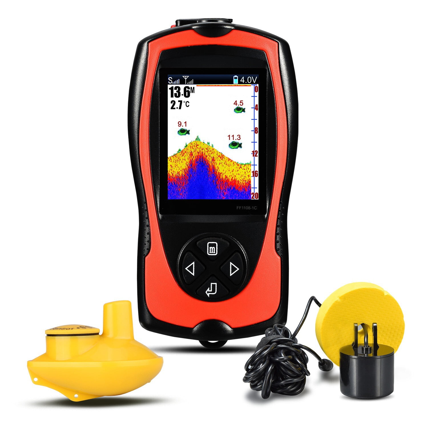 Depth Finder Sonar Fish Finder Light Lure Sensor Deeper Echo Sounder ...