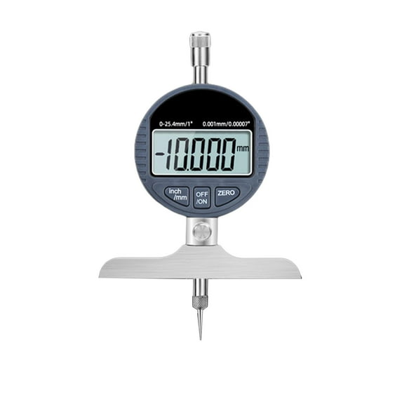 Depth Gauge Digital Electronic Indicator 0.5/1Inch Measuring Ranges, Depth Gage Base Accessory ...
