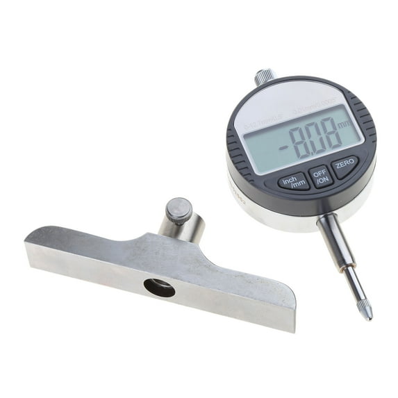 Depth Gauge Digital Electronic Indicator 0.5/1Inch Measuring Ranges, Depth Gage Base Accessory ...