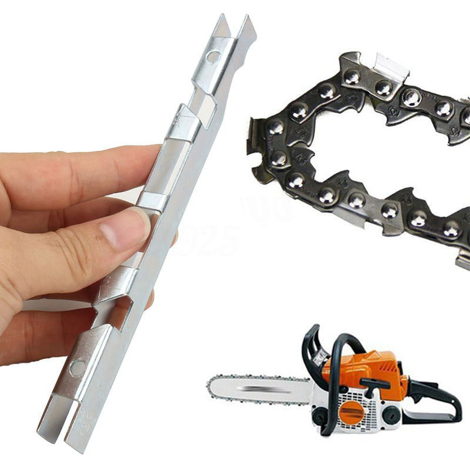 Depth Gauge File Guide & Bar Groove for 1/4" 3/8" P 0.325" Chain Saw ...
