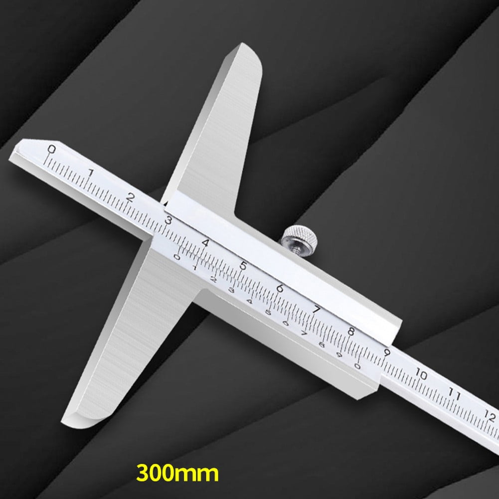 Depth Gauges 150MM/200MM/300MM Stainless Steel Vernier Depth Gauge ...