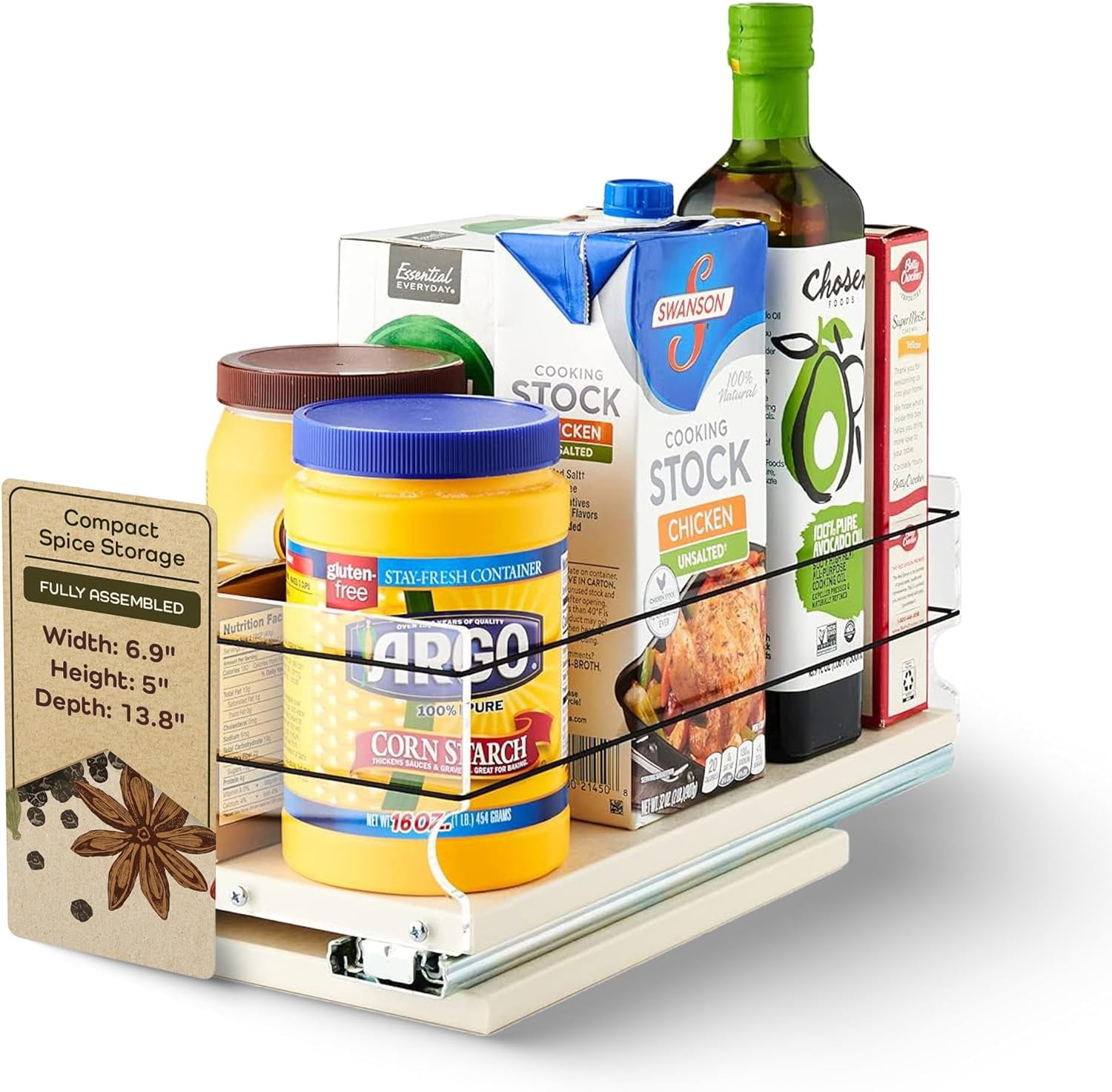 Depth Heavy Duty Pull Out Rack Drawer - 1 Drawer, Mix Containers ...