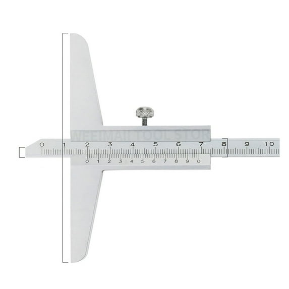 Depth Vernier Caliper Depth Measuring Tool High-quality Carbon Steel ...