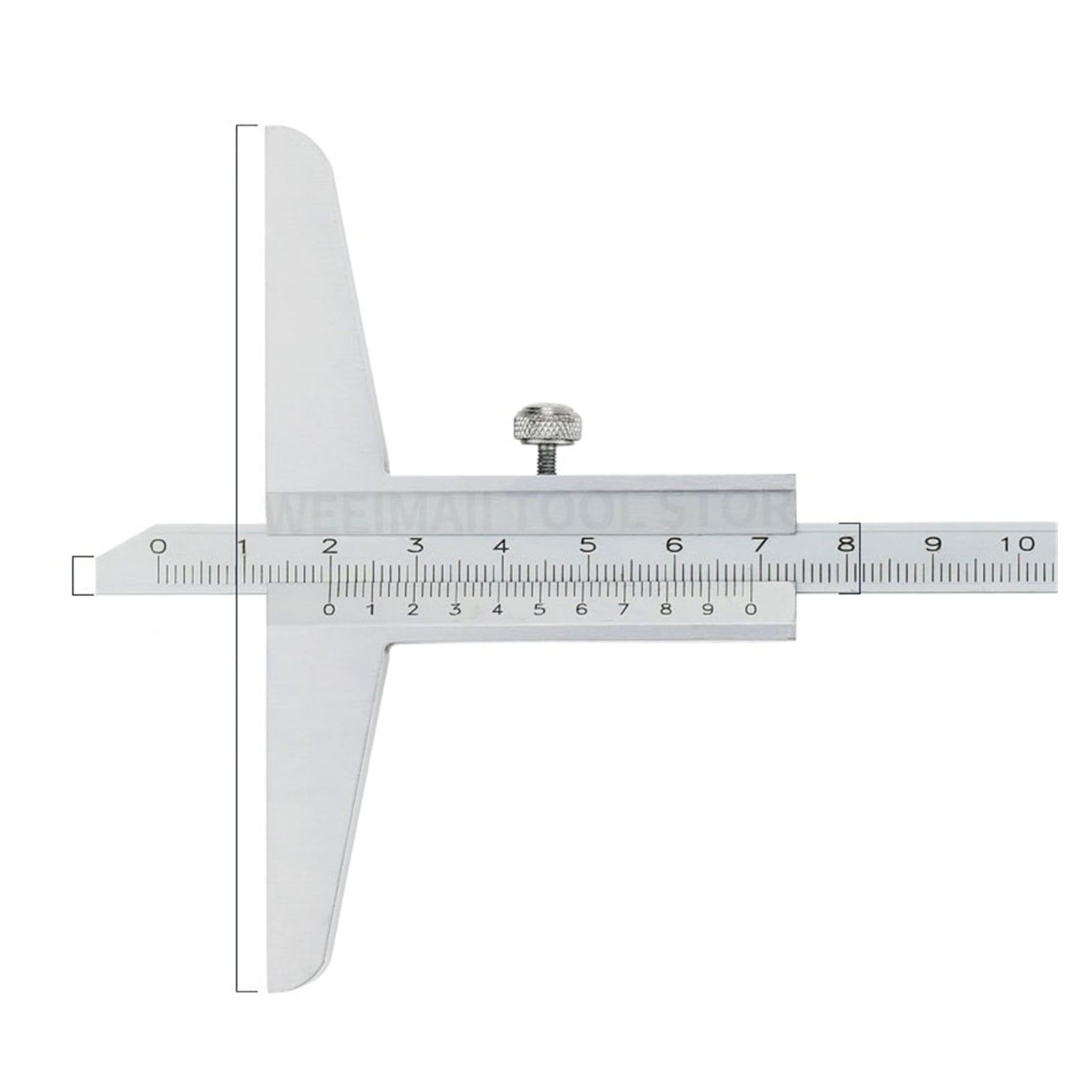 Depth Vernier Caliper Depth Measuring Tool High-quality Carbon Steel ...